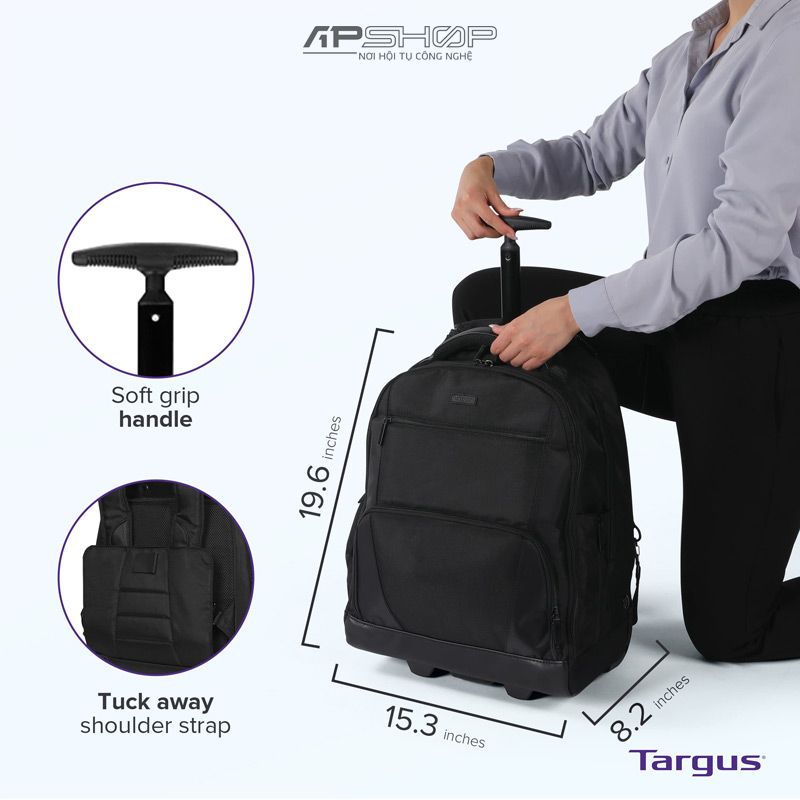 Túi Kéo Targus Rolling Laptop Backpack 15.4" | Chính hãng – APSHOP.VN
