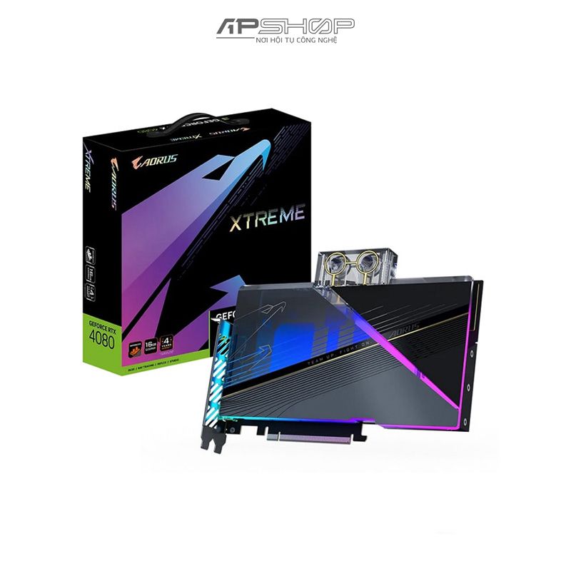 VGA GIGABYTE AORUS RTX 4080 XTREME WATERFORCE WB 16GB | Chính hãng – APSHOP.VN