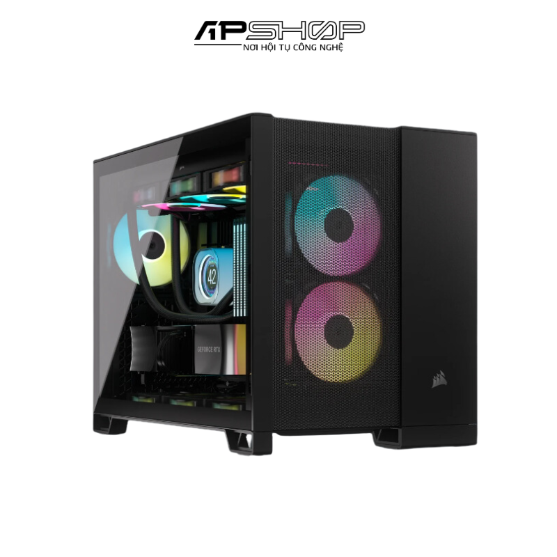 Vỏ máy tính Corsair 2500D Airflow Tempered Glass Mid Tower Black ...