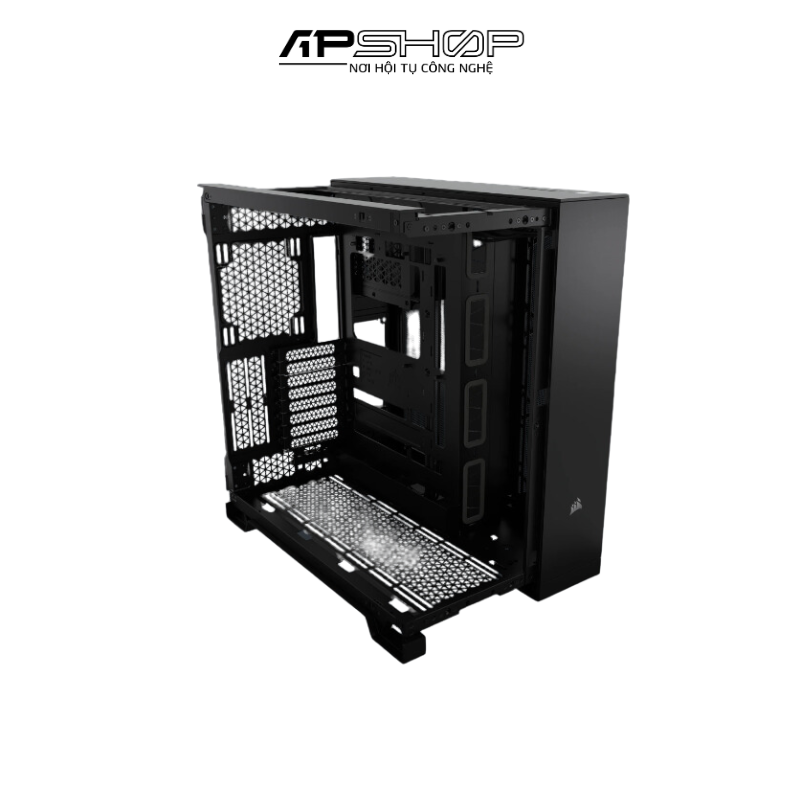 Vỏ máy tính Corsair 6500X Tempered Glass Mid Tower Black – APSHOP.VN