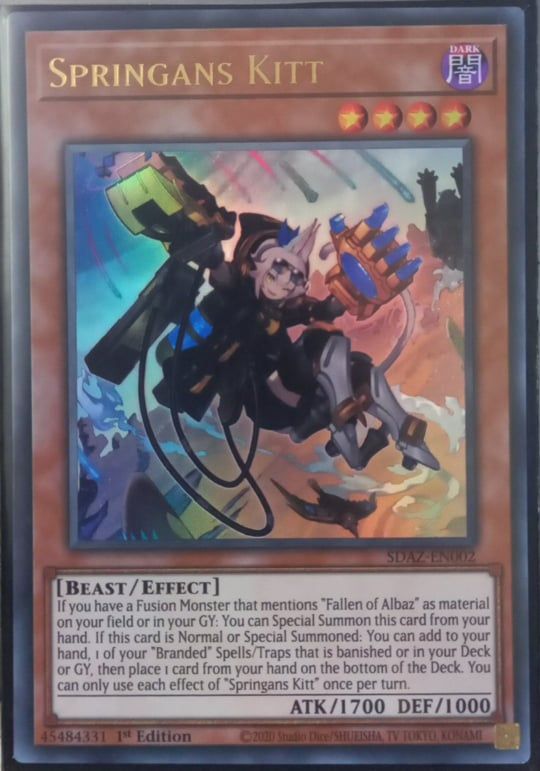 [ UK ] Springans Kitt - SDAZ-EN002 - Ultra Rare 1st Edition – Cá Voi ...