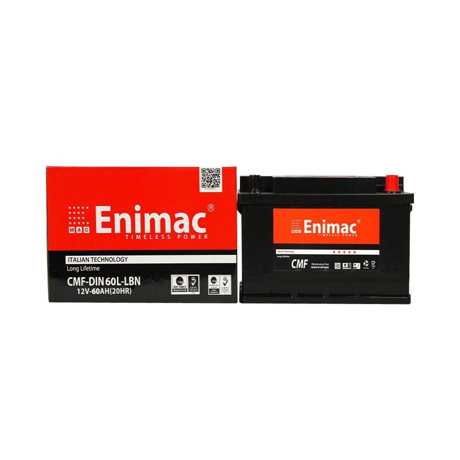 Bình Ắc Quy ENIMAC CMF DIN60L/R/LBN (12V-60AH)