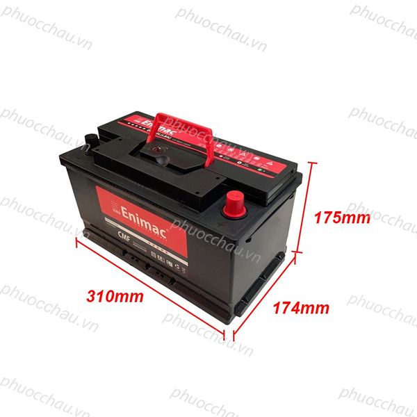 Bình Ắc Quy ENIMAC CMF DIN80L-LNB (12V-80AH)