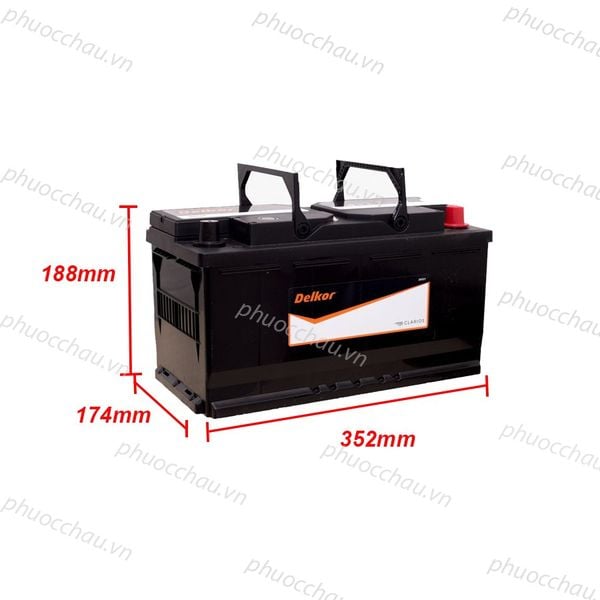 Ắc Quy Delkor DIN 60038 (12V - 100Ah)