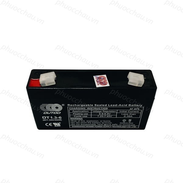 Ắc Quy Lưu Điện OUTDO OT1.3-6 (6V-1.3AH)
