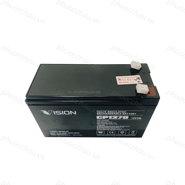 Ắc Quy Lưu Điện VISION CP1270 (12V-7AH)
