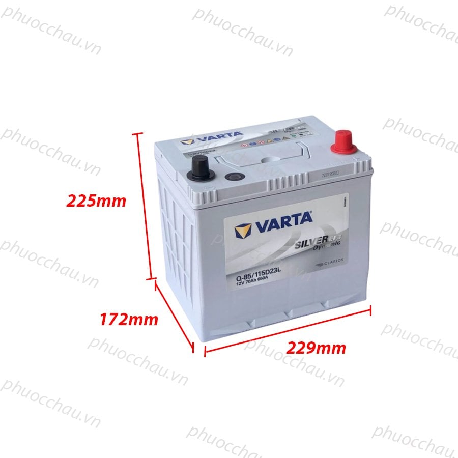 Ắc Quy VARTA EFB Q85/95D23L 12V-65Ah || Q-85/115D23L 12V-70Ah