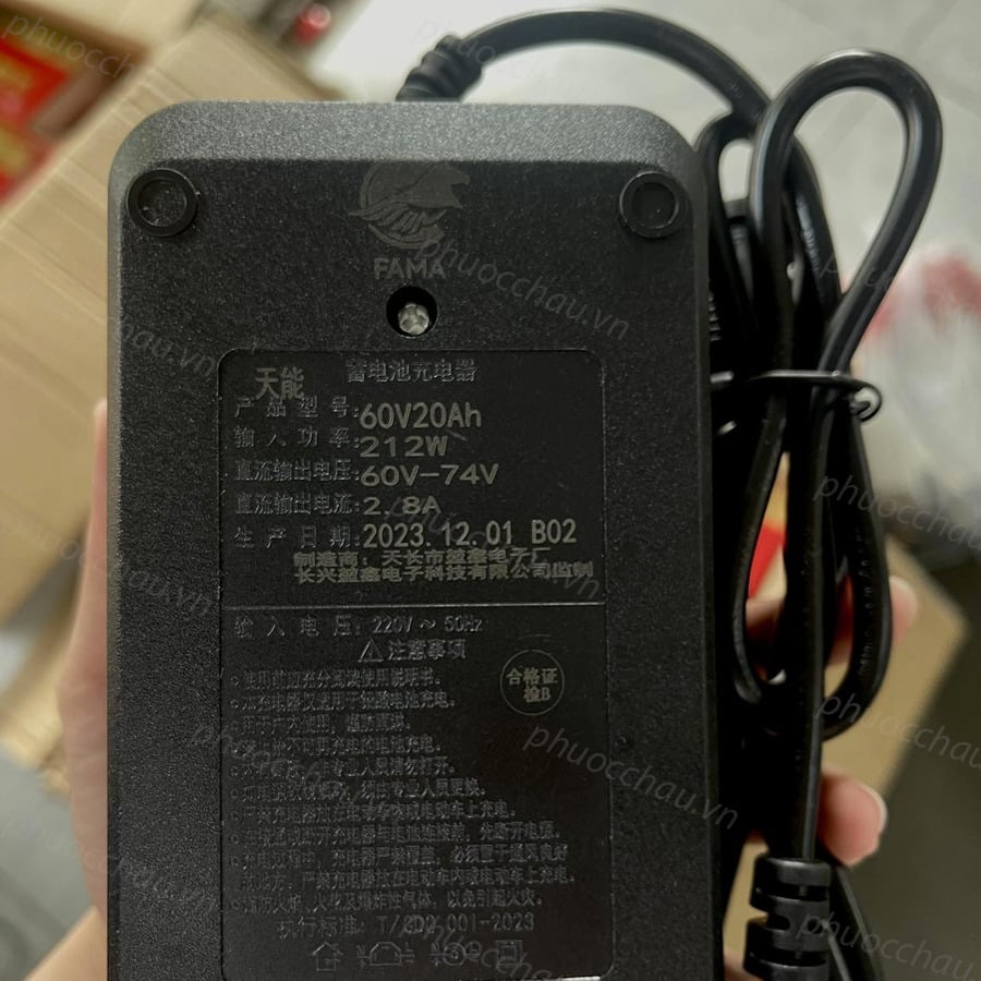 Sạc Xe Điện Thiên Năng TIANNENG 48V/12A-20A, 60V/20A, Chống Phồng
