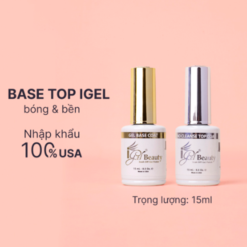 Top, Base IGel Beauty 15mlBase IGel Beauty 15ml – Shop Lọ Lem Bạc Liêu