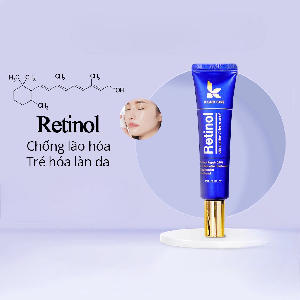 Kem Dưỡng K Lady Care 30ml Retinol 0.5% Chống Lão HóaKem Dưỡng K Lady Care 30ml Retinol 0.5% ...
