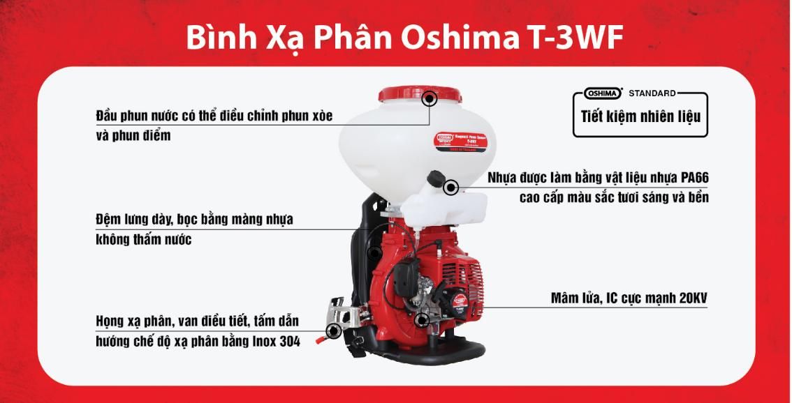 Máy phun thuốc khử trùng OSHIMA T-3WF (Thái Lan) – Savimax.vn