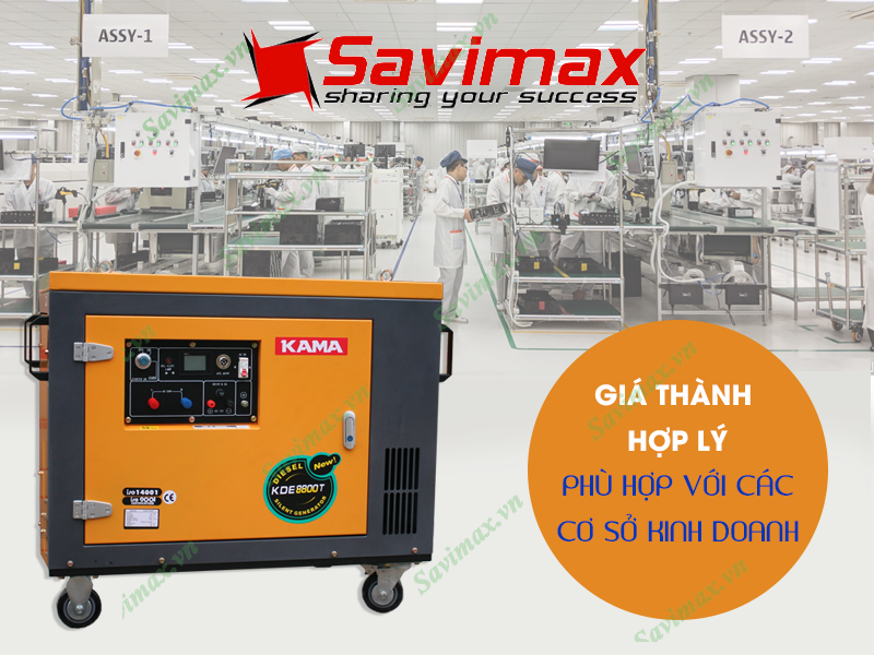 Máy phát điện chạy dầu Kama KDE 8800T – UuNong.vn