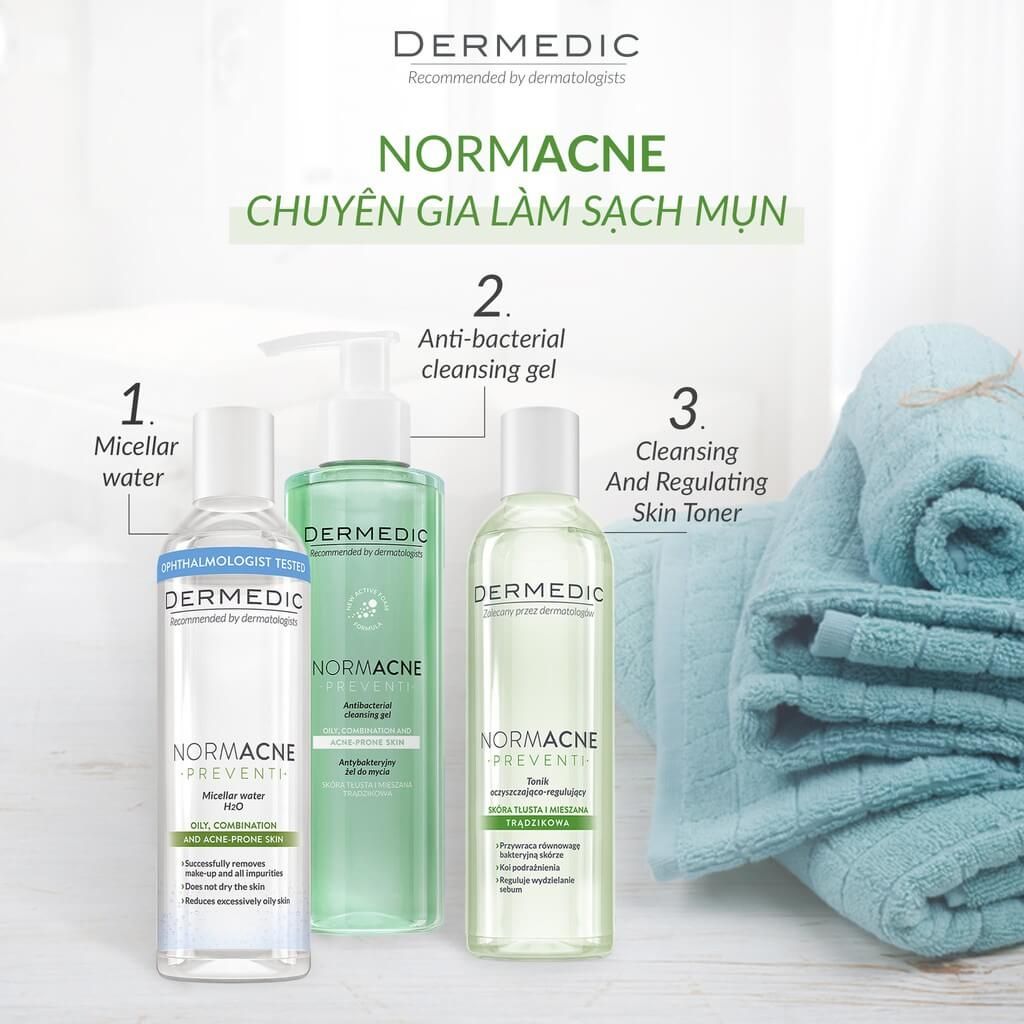 Nước Cân Bằng Cho Da Dầu Mụn Dermedic Normacne Regulating Skin Toner ...