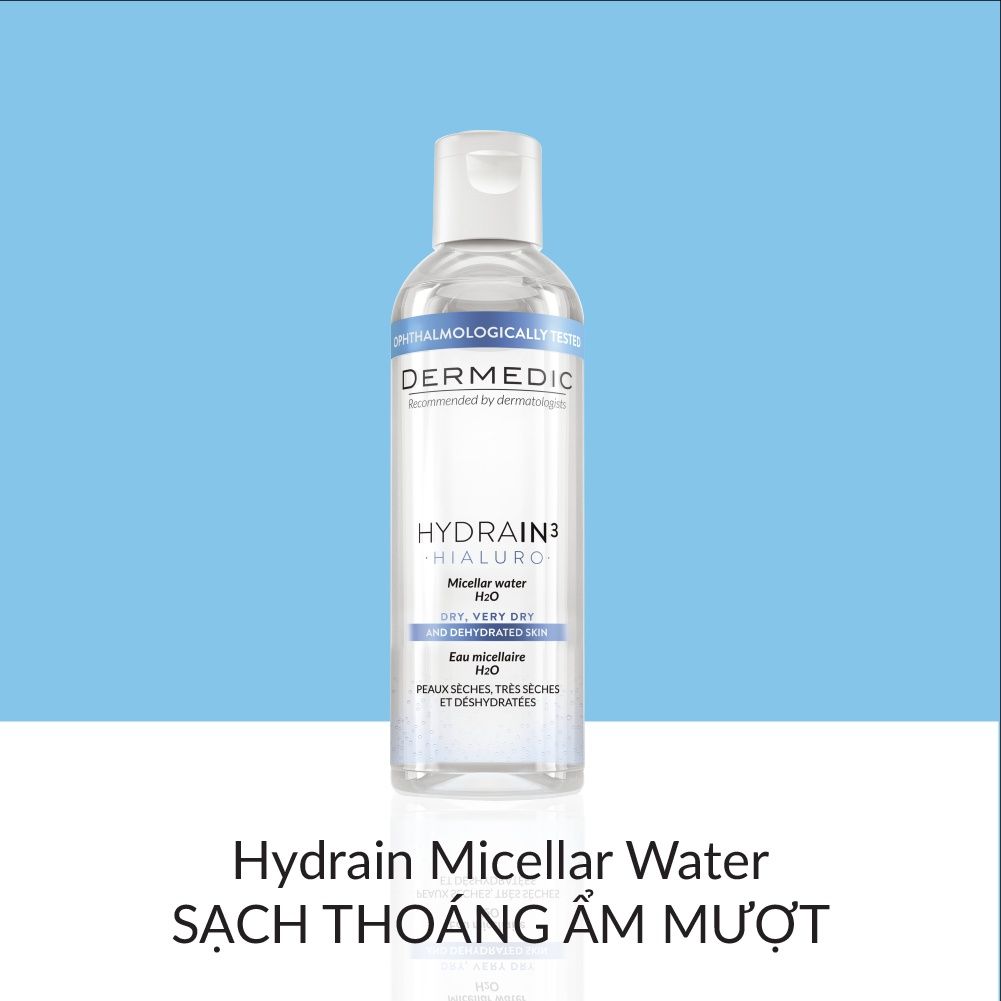 Nước Tẩy Trang Cho Da Khô Dermedic Hydrain3 Micellar Water H2O – Dược ...