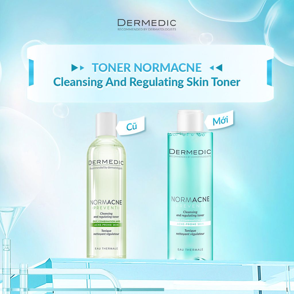 Nước Cân Bằng Cho Da Dầu Mụn Dermedic Normacne Regulating Skin Toner ...