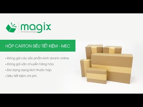 MEC20 - 25x20x10 cm - Hộp carton siêu tiết kiệm ECONO – Magix.vn - Giải ...