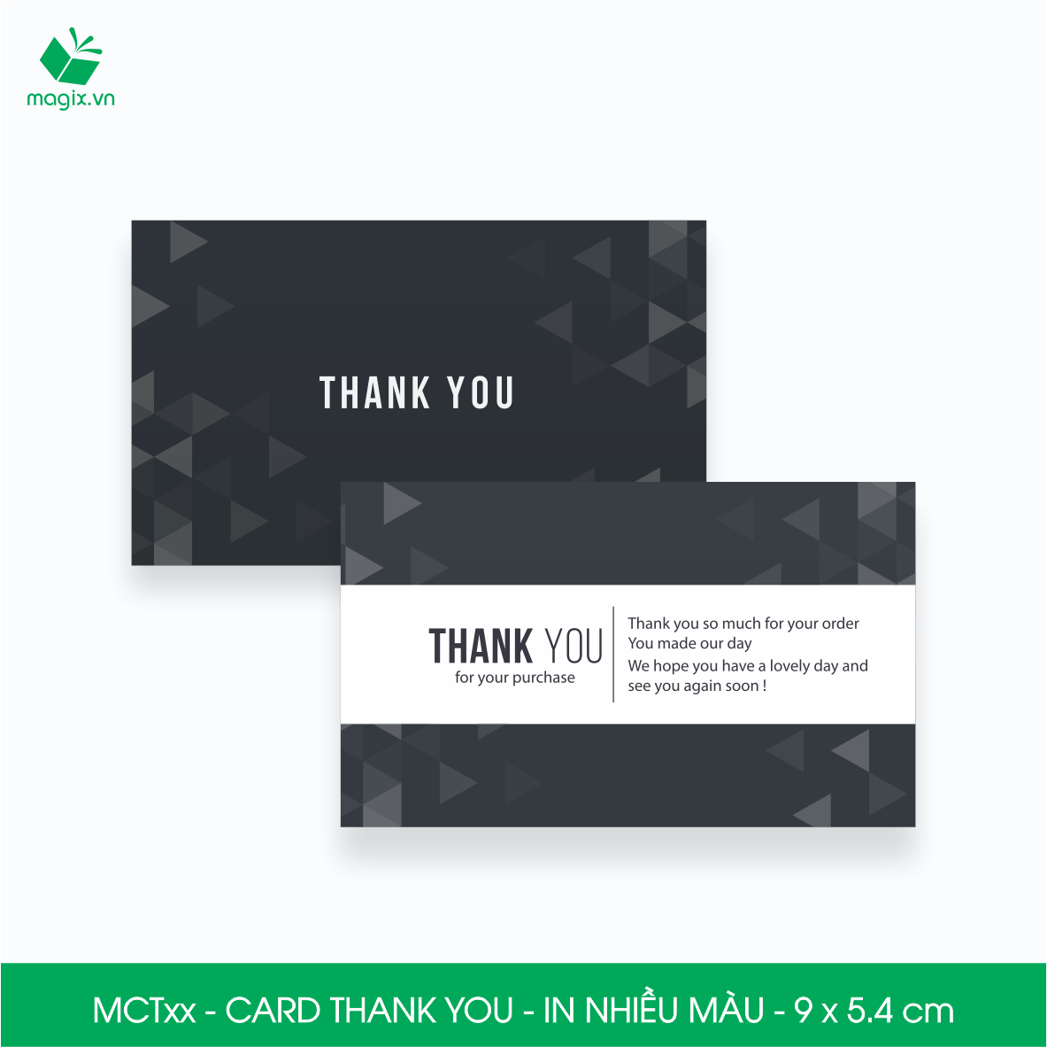 MCT - Card Thank you - C300 - In nhiều màu - 9x5.4 cm [50 cái/pack ...