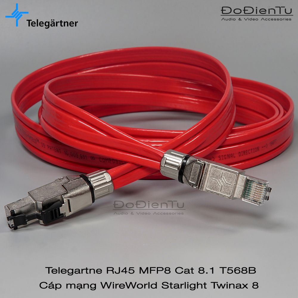 Đầu cáp mạng RJ 45 TELEGARTNER MFP8 CAT 8.1 T568B | Đồ Điện Tử