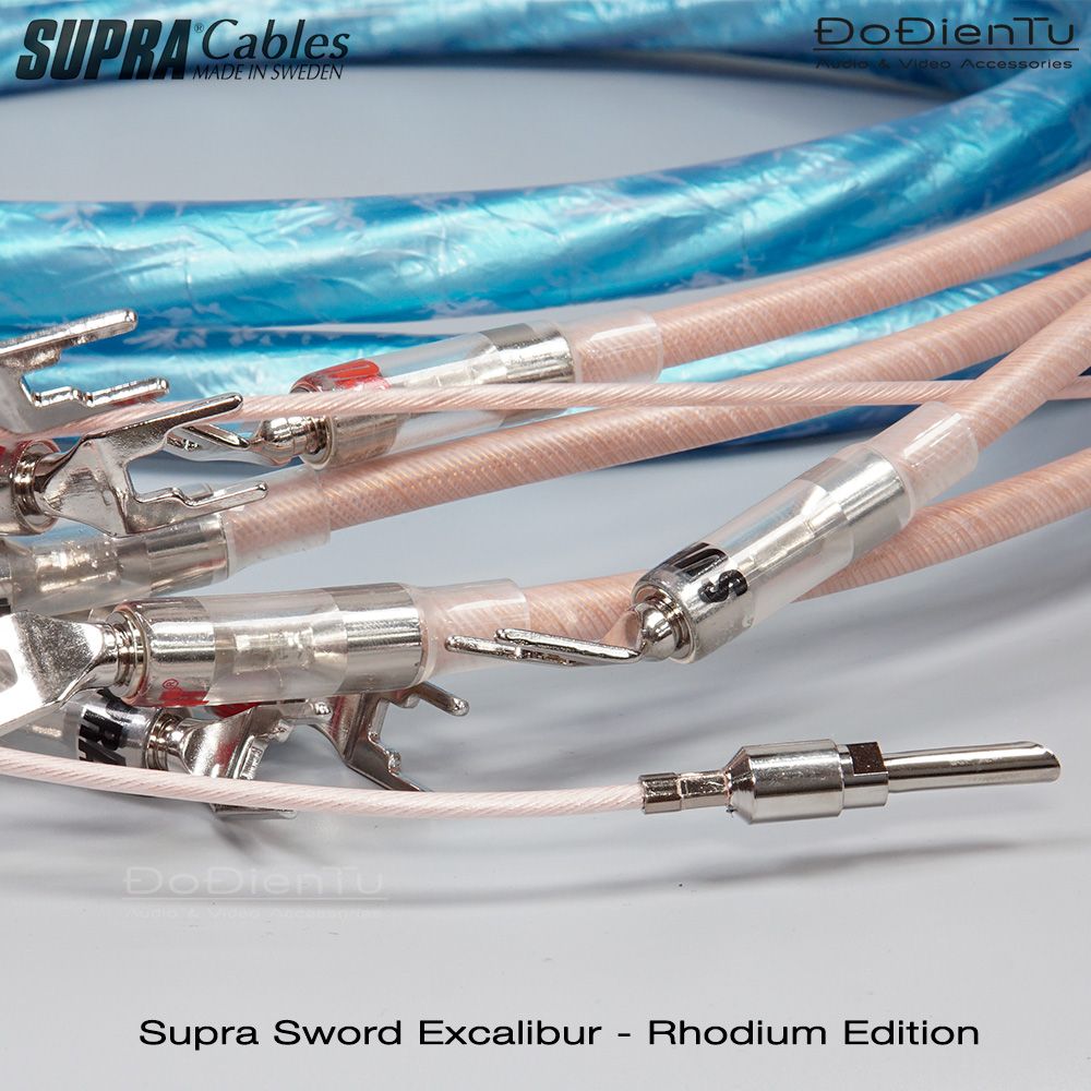 Dây loa Supra Sword Excalibur Rhodium Limited Edition | Đồ Điện Tử