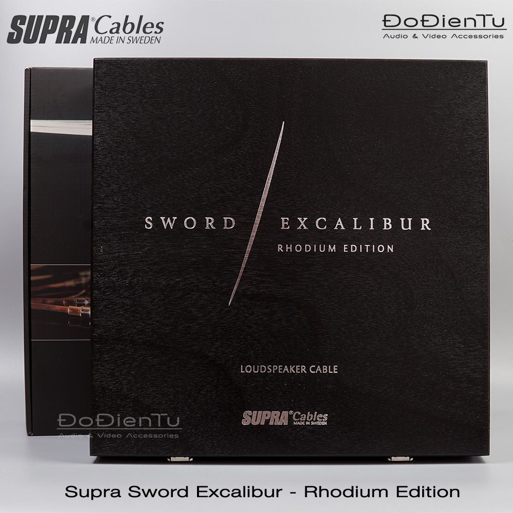 Dây loa Supra Sword Excalibur Rhodium Limited Edition | Đồ Điện Tử
