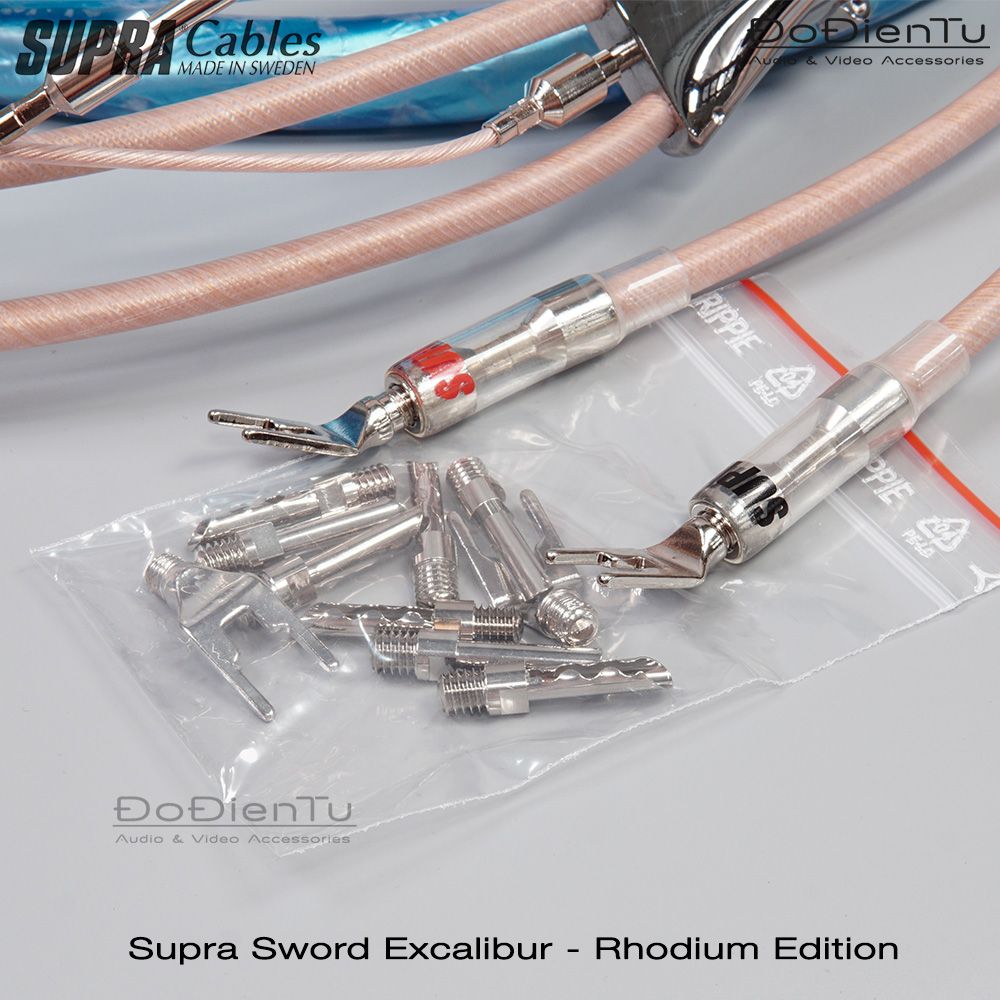 Dây loa Supra Sword Excalibur Rhodium Limited Edition | Đồ Điện Tử