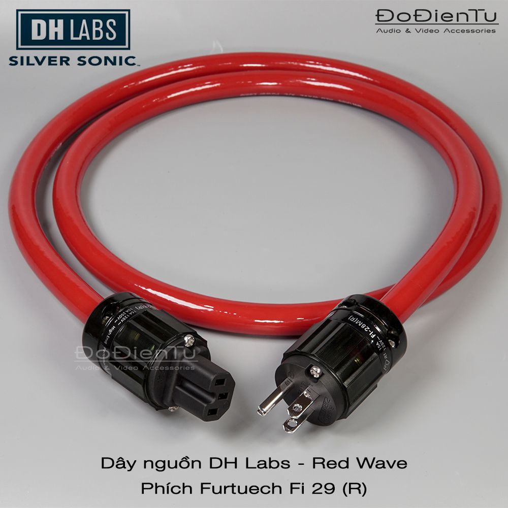 Dây nguồn DH Labs - Red Wave | Made in USA | Đồ Điện Tử