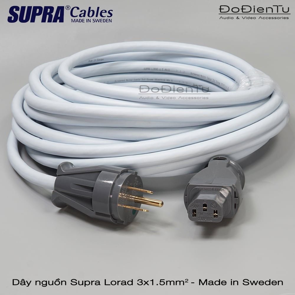 [DIY] Dây nguồn Supra Lorad 3x1.5 | Đồ Điện Tử