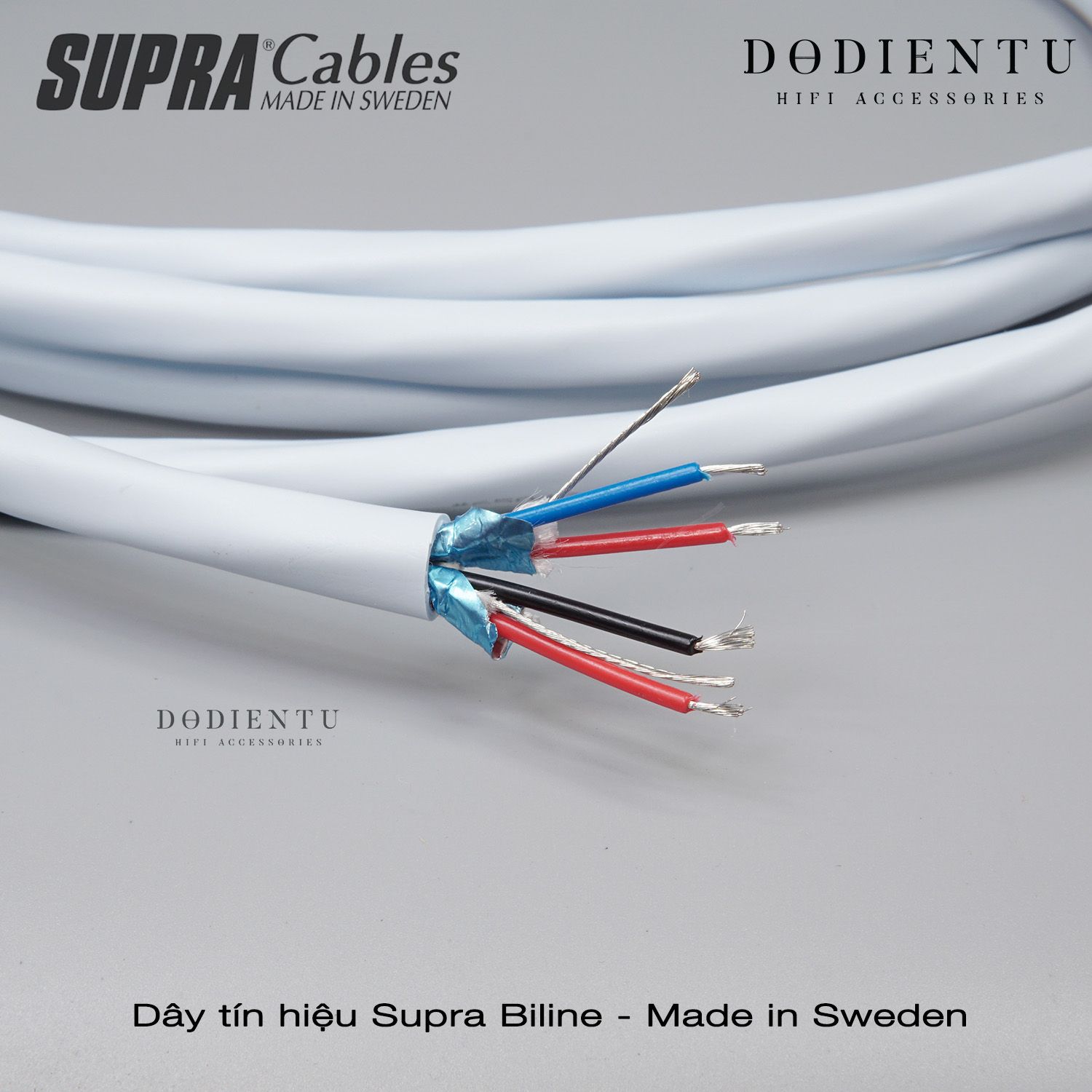 Dây tín hiệu Supra Biline - Made in Sweden - Sử dụng đa mục đích [ Cắt ...