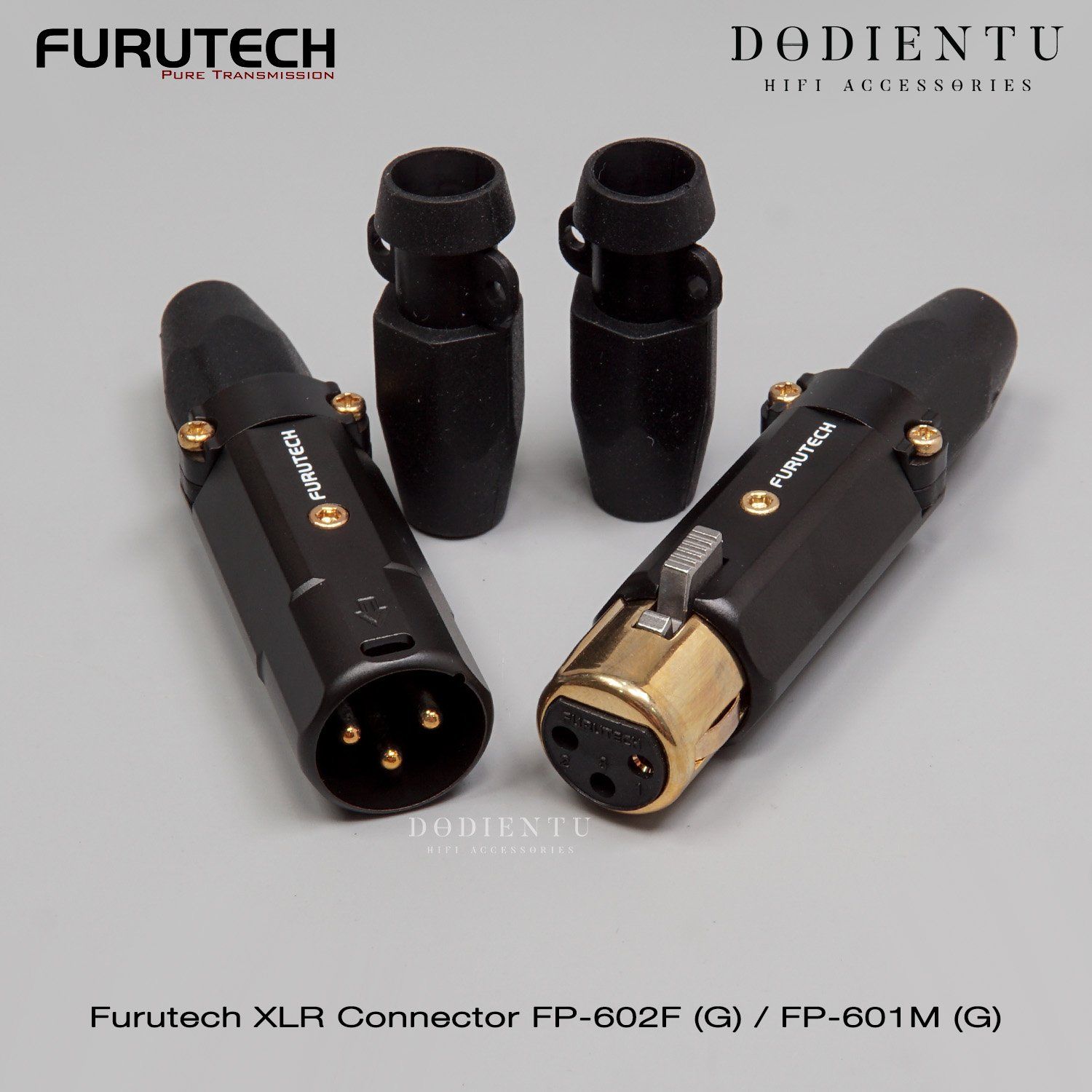 Furutech XLR Connector FP-601M (G) /// FP-602F (G) | Đồ Điện Tử