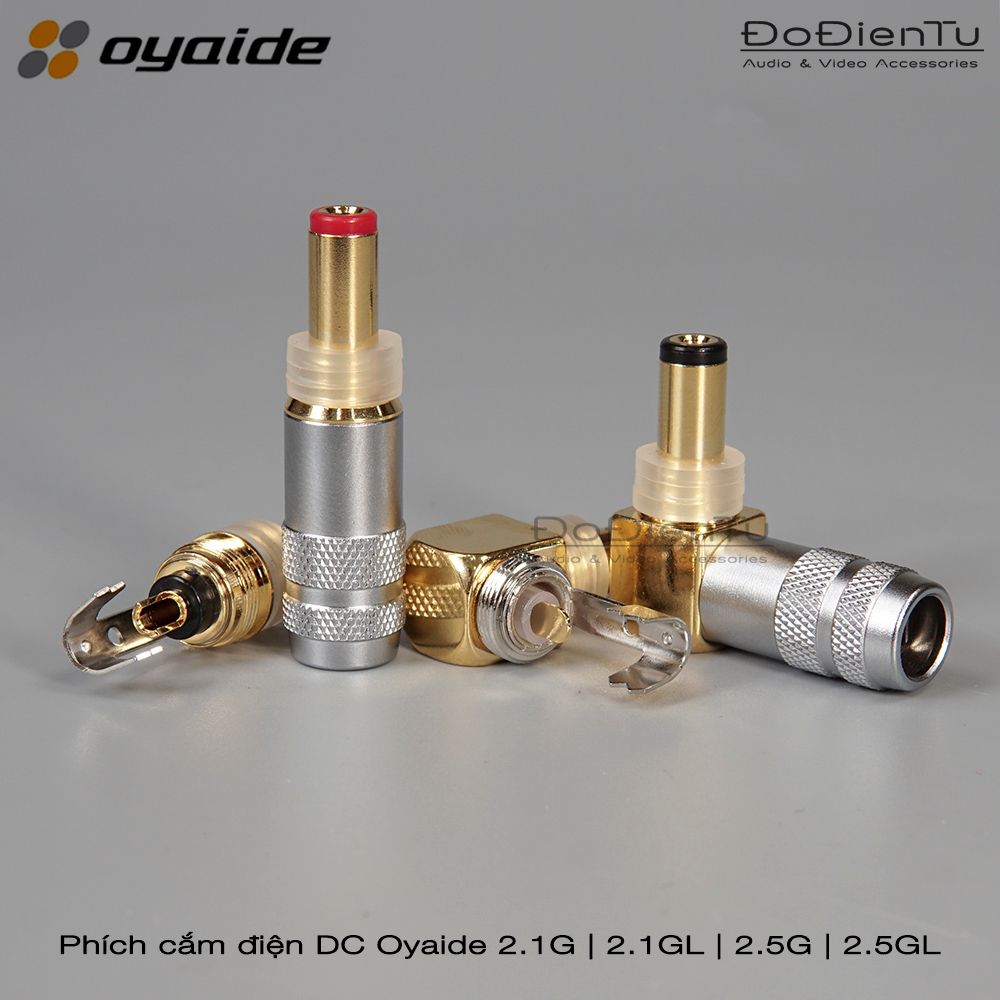 Phích cắm DC Oyaide DC 2.1G / 2.5G / 2.1GL / 2.5GL | Made in Japan | Đồ ...