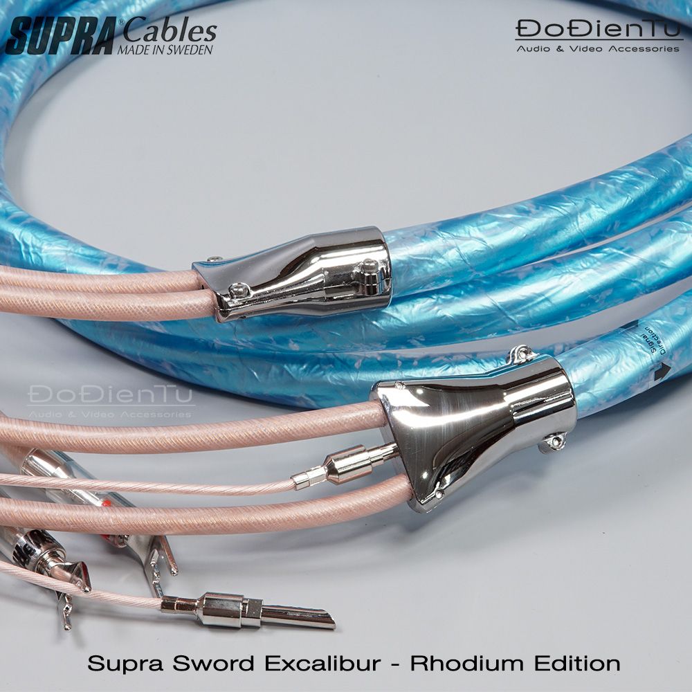 Dây loa Supra Sword Excalibur Rhodium Limited Edition | Đồ Điện Tử