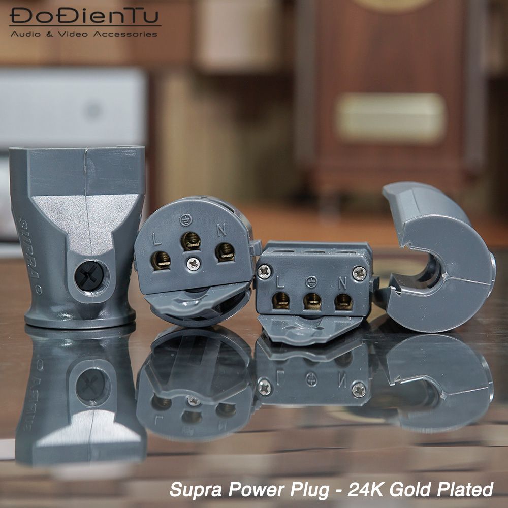 Phích cắm điện Supra MAINS PLUG SW-US Male | Đồ Điện Tử