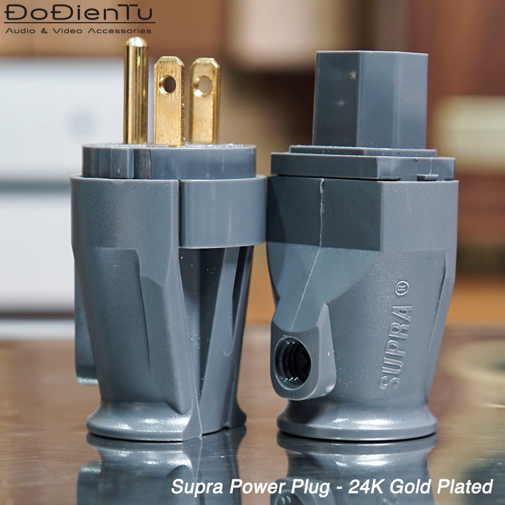 Phích cắm điện Supra MAINS PLUG SW-US Male | Đồ Điện Tử