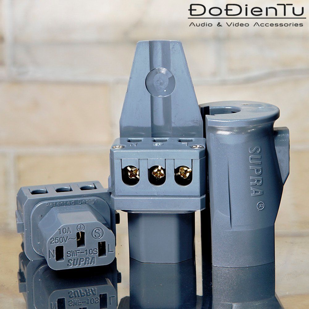 Phích cắm điện Supra MAINS PLUG SW-US Male | Đồ Điện Tử
