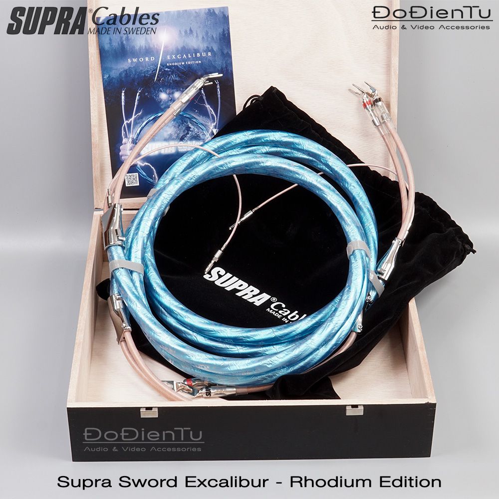 Dây loa Supra Sword Excalibur Rhodium Limited Edition | Đồ Điện Tử