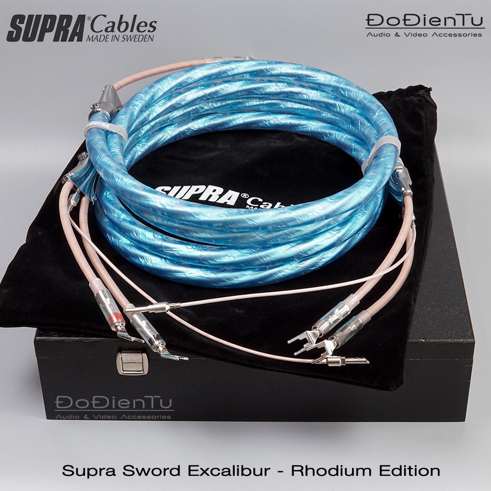 Dây loa Supra Sword Excalibur Rhodium Limited Edition | Đồ Điện Tử