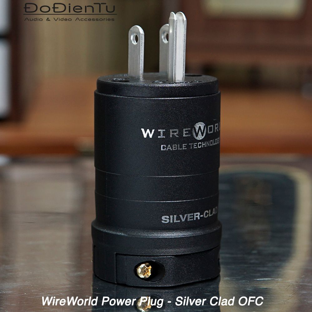Phích cắm điện WireWorld Power Plug - Silver Clad OFC | Đồ Điện Tử