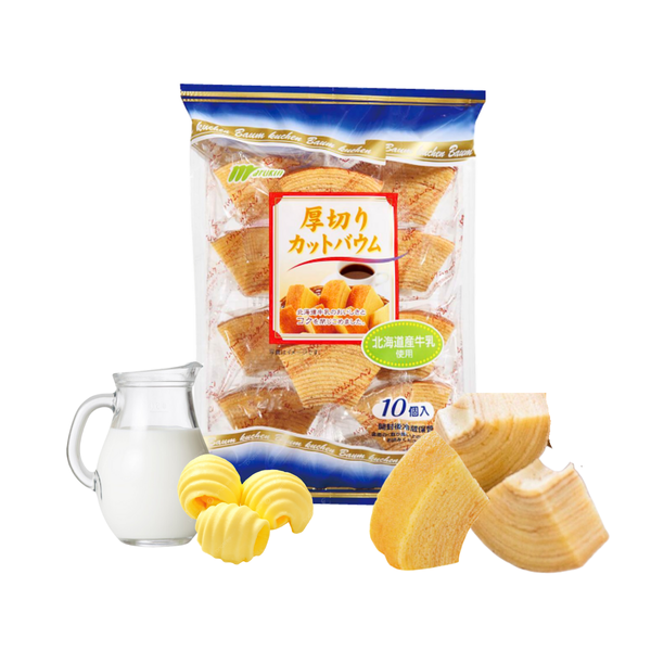 Bánh cuộn ngàn lớp truyền thống cắt sẵn Nhật Bản Marukin (9 bánh/gói ...