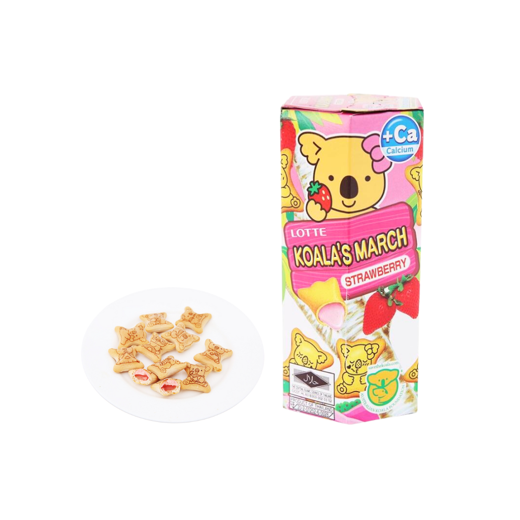 Bánh gấu Koala's March Lotte nhân kem Dâu 37G (I0016383) – FARMERS MARKET