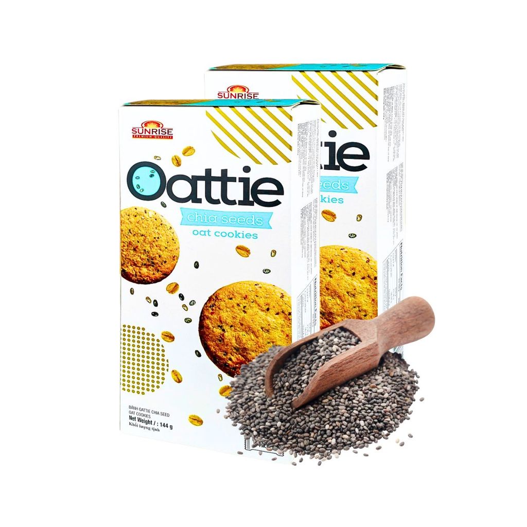 Bánh yến mạch hạt chia Oattie 144 g (I0000166) – FARMERS MARKET