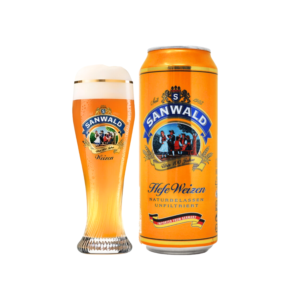 Bia Đức Sanwald Hefeweizen 4,9% - Lon 500ML (I0016225) – FARMERS MARKET