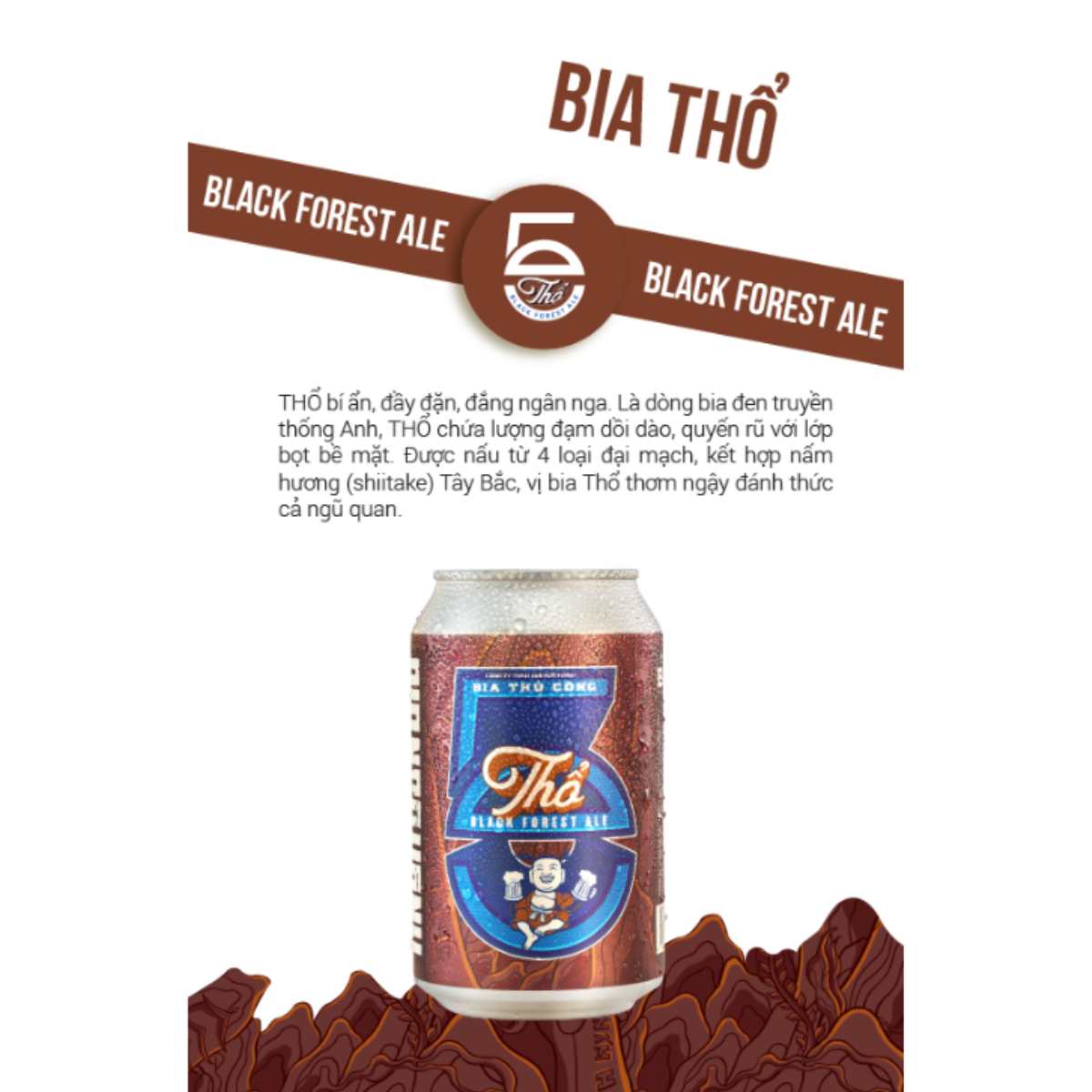 Bia Thổ (English Black Forest Ale) lon 330ml – FARMERS MARKET