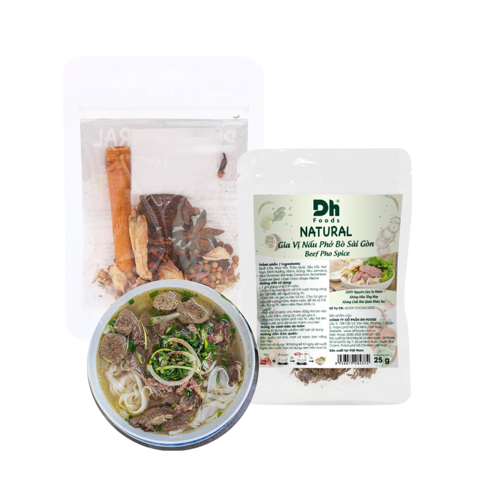 Gia vị nấu phở bò Sài Gòn DH Foods 25 g (I0001974) – FARMERS MARKET