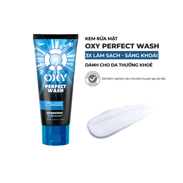Kem rửa mặt Oxy Perfect Wash sạch sâu mát lạnh 100 g – FARMERS MARKET