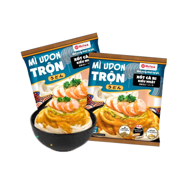 Mì Udon trộn xốt cà ri kiểu Nhật Meiwa 160 g – FARMERS MARKET