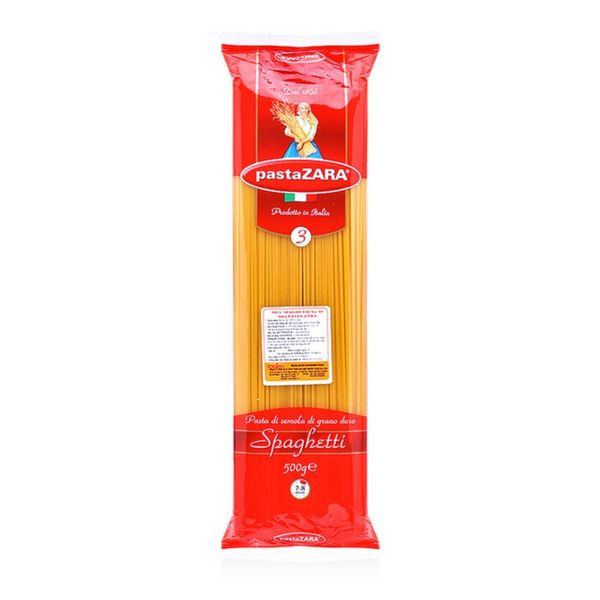Mì ý spaghetti 03 Pasta Zara 500 g (I0001378) – FARMERS MARKET