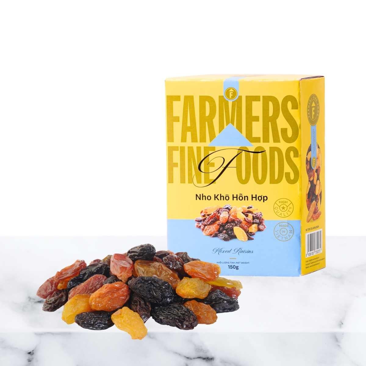 Nho khô hỗn hợp Farmers Fine Foods 150 g – FARMERS MARKET