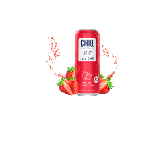 Nước Cocktail Chill Light vị Vodka Dâu lon 330 ml – FARMERS MARKET