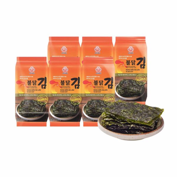 Rong biển ăn liền vị gà cay Ottogi (4,8G x 3 Gói/Lốc) – FARMERS MARKET