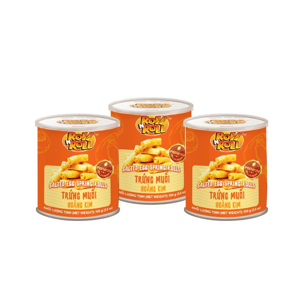 Snack chả giò nhân trứng muối hoàng kim Roll N' Roll 100 g (I0015032 ...